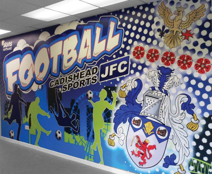 cadishead-sports-wall-vinyl - Signs Northwest