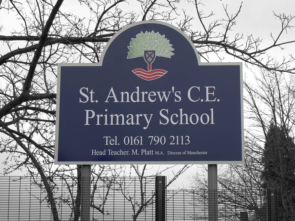 st-andrews-school-sign - Signs Northwest