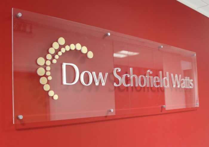 dow-schofield-reception-sign - Signs Northwest
