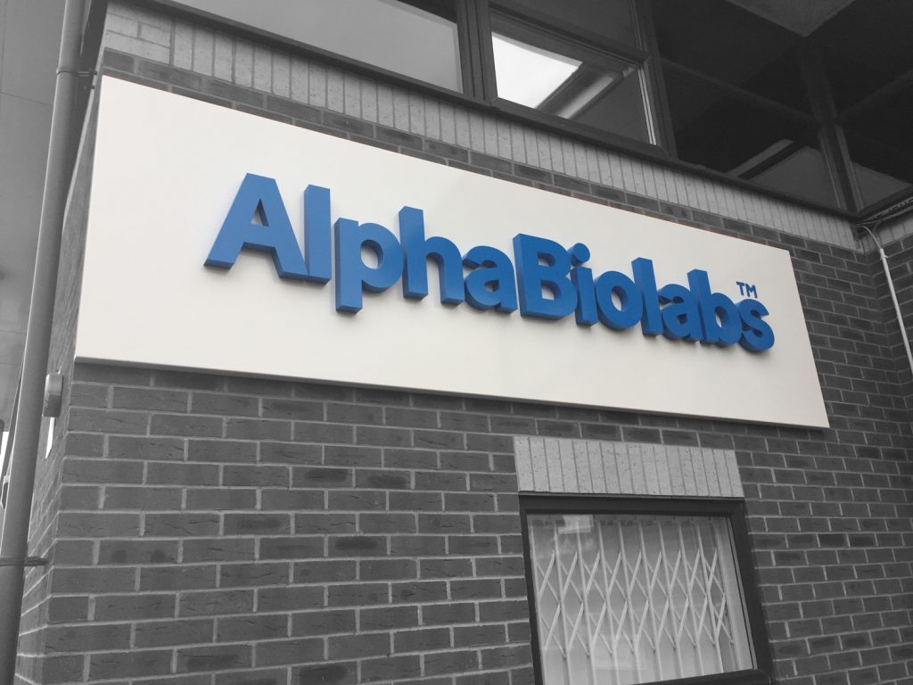 Alpha Wall Sign - Signs Northwest