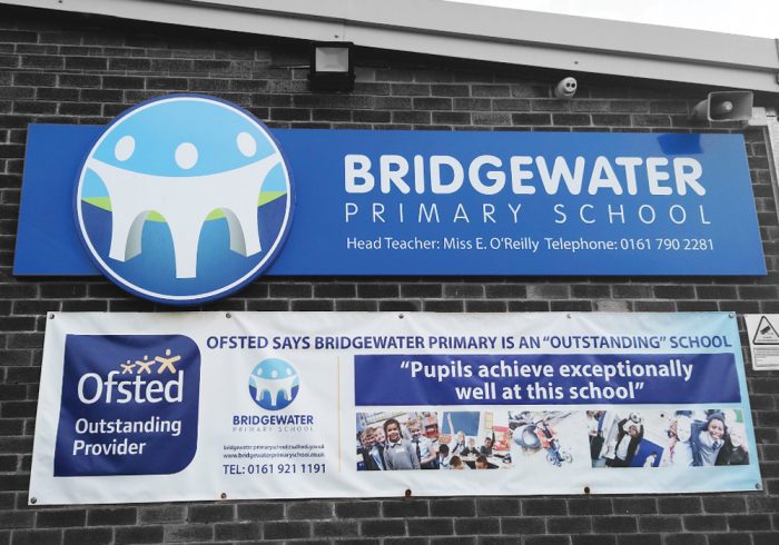 bridgwater-primary-school-building-sign - Signs Northwest