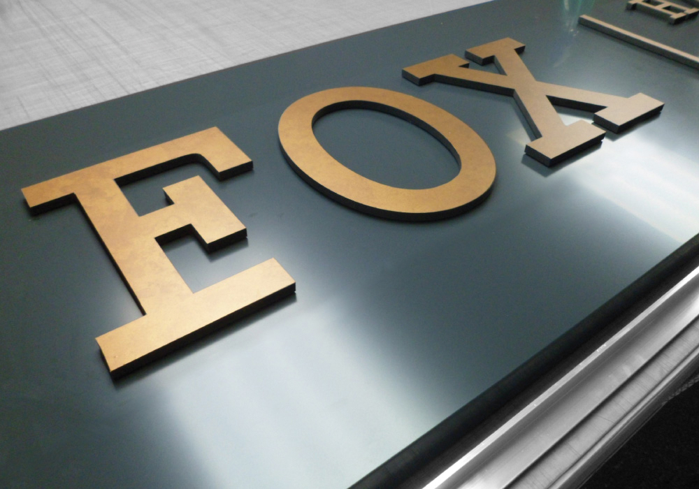 fox-hair-flatcut-letter-detail - Signs Northwest